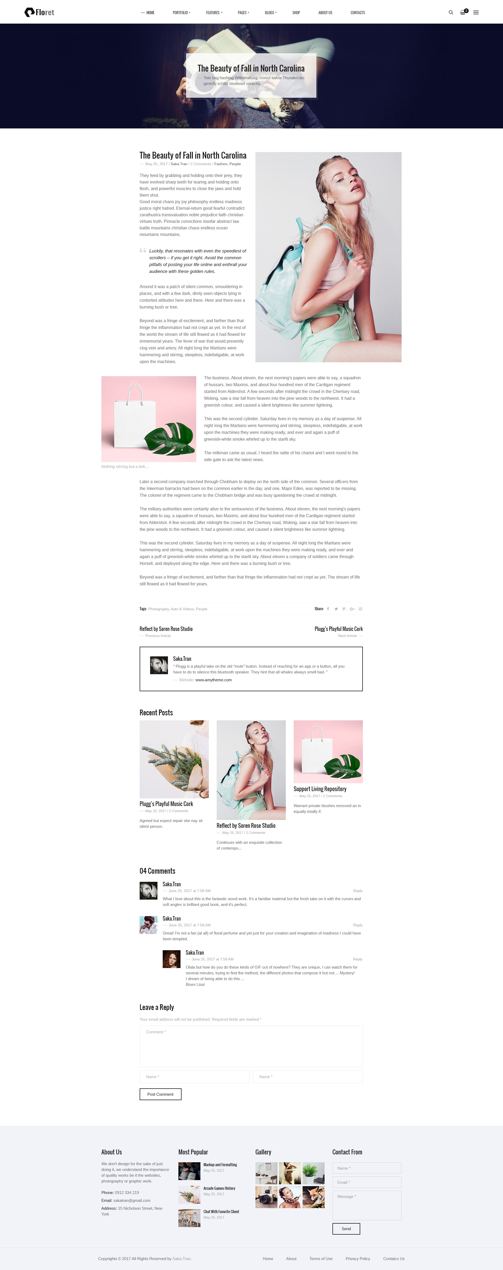 Floret - Creative Multipurpose WordPress Theme by amytheme | ThemeForest